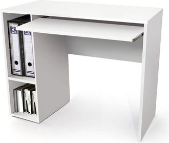 PEGANE Pegane - Bureau coloris Blanc - longueur 90 x profondeur 45 cm