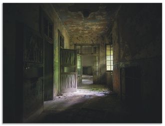 Artland ARTland Wanddeko Wandbild Alu Verbundplatte f&uuml;r Innen & Outdoor Bild 80x60 cm Lost Places Ruine Flur Verlassene Orte U2FW