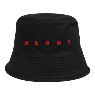 Marni Cotton Twill Hat - - Accessories - Herren - Schwarzk - S