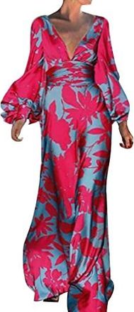 Generic Robe T Shirt Femme Robe avec Manche Courte Robe Tulle Longue Robe Soir&eacute;E Dentelle 2024 Robe De Mari&eacute;E Style Ann&eacute;E 50 Robe No&euml;l Robe Longue Taille Uniq