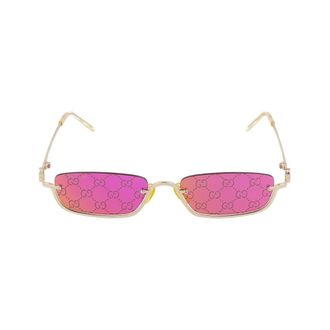 Gucci Gold Violette Sonnenbrille Stilvolles Modell - - Accessories - unisex - Gelb - 55 MM
