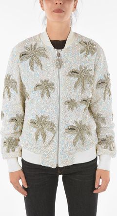 Philipp Plein COUTURE Bomber ALOHA PLEIN with all-over Sequins and Crystals Philipp Plein