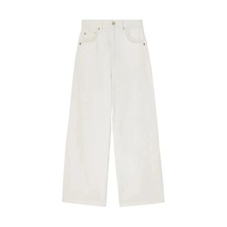 Ganni Lari Gerades Jeans - - Jeans - Damen - Wei&szlig; - W26 L33