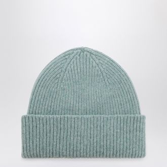 Le Bonnet Beanie aus Wolle und Caregora in Basil