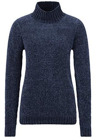 Oxmo Estella Pull en Grosse Maille Pull-Over Tricot pour Femme, Taille:M, Couleur:Insignia Blue (194010)