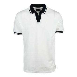 Emporio Armani Logo Baumwoll-Polohemd - - Tops - Herren - Wei&szlig; - XL