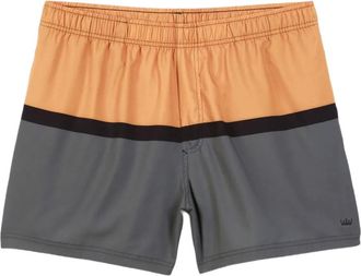 Osklen short de bain à empiècements rayés - Gris