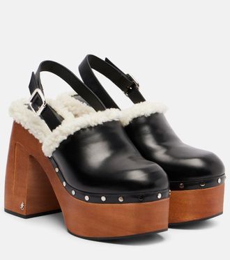 Jimmy Choo London Plateau-Clogs Alida 135 aus Leder