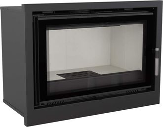 Kratki Kaminofeneinsatz Arke 80, geschlossene Kassette | Gewicht 132 kg | 85 x 61.8 cm | Brennstoff: Holz, Nennw&auml;rmeleistung 12 kW, BImSchV 2