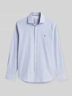 Tommy Hilfiger Slim Fit Businesshemd mit Logo-Stickerei
