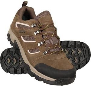 Mountain Warehouse Voyage Chaussures Imperméables pour Homme - Bottes de randonnée Waterproof légères, Bottes de Marche étanches Chaudes - Montagne, Rando, été Marron 43