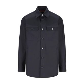 Gucci GG Motif Shirt - - Shirts - Herren - Blau - M