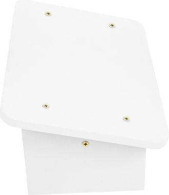 DOITOOL Multifunktionaler Fu&szlig;hocker aus Holz Ergonomische Fu&szlig;st&uuml;tze mit Schr&auml;ger Oberfl&auml;che Warmwei&szlig; Rutschfester Tritthocker f&uuml;r B&uuml;ro und Zuhause Entlastet N