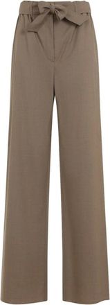 Max Mara Femme, Pantalons, Beige, Taille: 38 FR Salpa Bow Pants