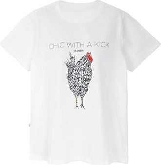 Isolda t-shirt à imprimé graphique - Blanc