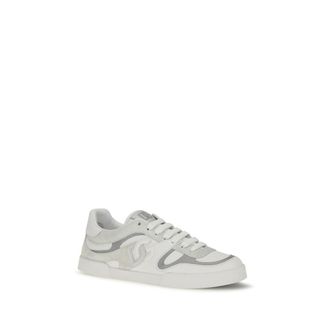 Dolce & Gabbana Mens White Calf Leather Bos Taurus Low Top Sneakers