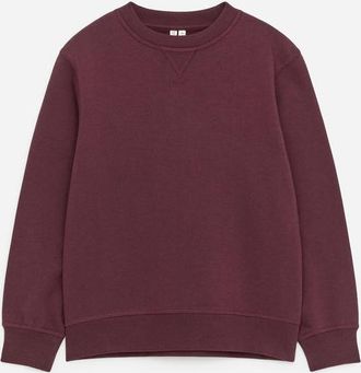 Arket Sweatshirt Aus French Terry -Rot