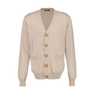 Balmain Eco-Cashmere Cardigan - - Knitwear - Herren - Beige - S