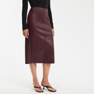 La Redoute Collections Jupe Crayon Longueur Midi En Simili