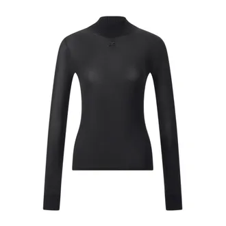 Courr&egrave;ges Rollkragenpullover - - Knitwear - Damen - Schwarzk - L