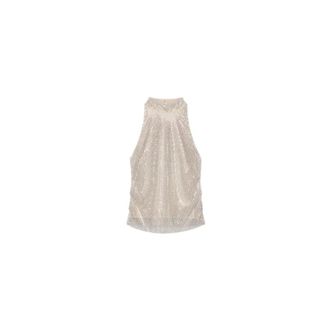 Marella Top Gesso+strass - - Tops - Damen - Beige - S