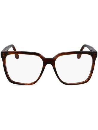 Victoria Beckham lunettes de vue à monture carrée - Marron