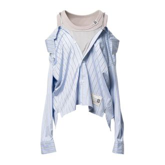 Miharayasuhiro Mihara Yasuhiro, Damen, Blusen & Hemden, Blau, LGr&ouml;&szlig;e