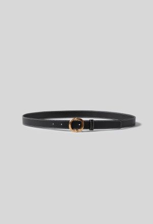 Claudie Pierlot Ceinture cuir boucle dor&eacute;e