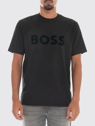 HUGO BOSS Kurz&auml;rmeliges Regular-Fit T-Shirt aus Baumwolle mit tonalem Logo