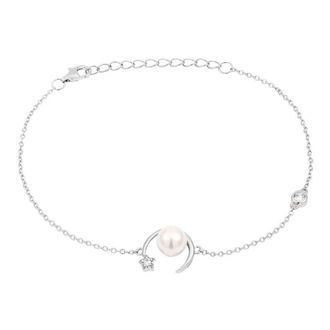 Cleor Bracelet en argent 925/1000 et zircon