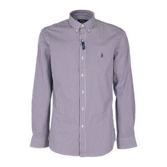 Polo Ralph Lauren Lang&auml;rmliges schwarzes Poloshirt - - Shirts - Herren - Lila - S