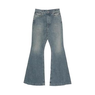 Rick Owens Homme, Jeans, Bleu, Taille: W32 Pantaloni in Denim Bolan Bootcut