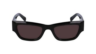 Karl Lagerfeld Karl Lagerfeld KL6141S 001 Black Sunglasses Woman Iniettato, Modified Rectangle, 52