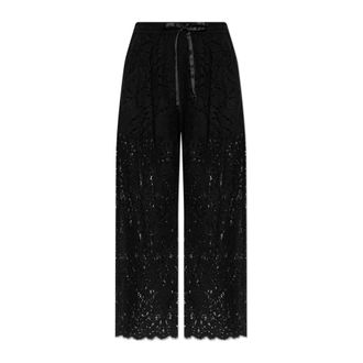 Dolce & Gabbana Femme, Pantalons, Noir, Taille: 36 FR Pantalon en dentelle