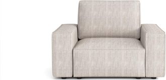 KAISER Möbel Eleganter Ferguson-Sessel Poso (Dicker Cord) Beige