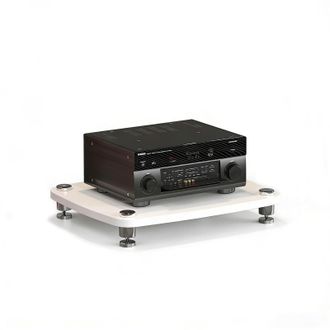 Generic HiFi Regal 4-stufiges Audio-Regal, HiFi-Lautsprecherbox Mit Vibrationsd&auml;mpfung, Offene Ablagefl&auml;che, Modulares Design, Robust, for Gaming, Wohnzimmer 