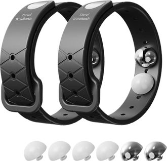 Generico Armb&auml;nder gegen Schwindel, Anti&uuml;belkeit bei morgendlicher &Uuml;belkeit, verstellbare Armb&auml;nder f&uuml;r Flugreisen, Abenteuer, Stra&szlig;enreisen, Bus&uuml;bungen, Schwi
