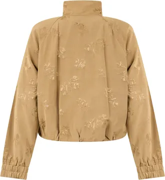 Veronica Beard Floral Jacquard Jacket - Beige
