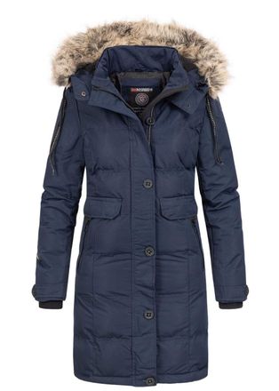 Geographical Norway Damen Parka Jacke Winterjacke Kapuze Webpelz WQ625-626F/GN Gr&ouml;&szlig;e 2XL Farbe WQ626F/GN-navy