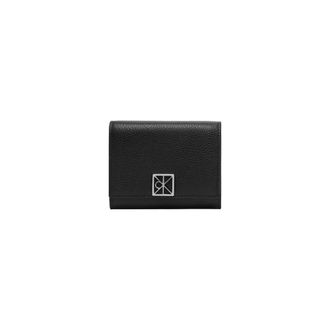 Calvin Klein Tri-Fold Geldb&ouml;rse mit Logo-Akzent - - Accessories - Damen - Schwarzk - ONE SIZE