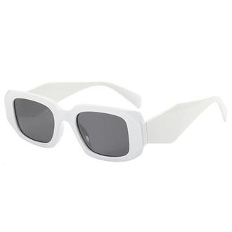 Generic Lunettes De Soleil Vacances À Petite Monture For Hommes Conduite For Femmes En Plein Air(White)