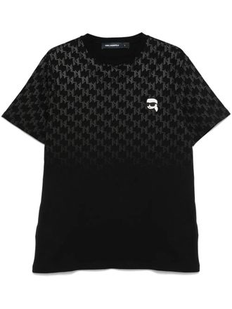 Karl Lagerfeld t-shirt KL Monogram - Noir