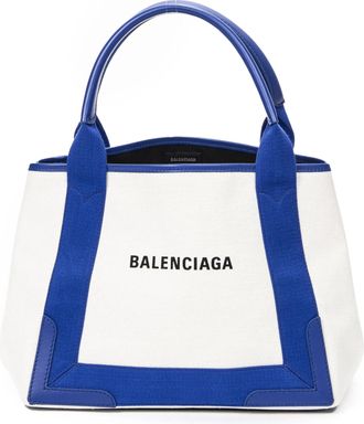 Balenciaga Crossbody Bags - Small Navy Cabas - Gr. unisize - in Beige - f&uuml;r Damen