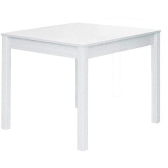 PEGANE Pegane - Table &agrave; manger coloris blanc - longueur 90 x profondeur 90 cm