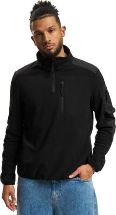 Brandit Fleece Troyer Ripstop, Farbe: Black, Größe: 4XL