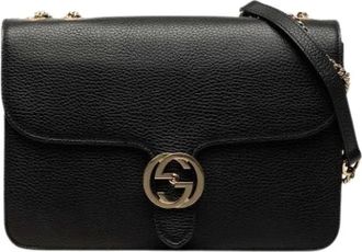 Gucci Pre-owned GG Flip-Lock Crossbody Bag - - Pre-owned - Damen - Schwarzk - ONE SIZE