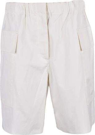 Jil Sander Femme, Shorts, Blanc, Taille: 40 FR Bermuda Shorts