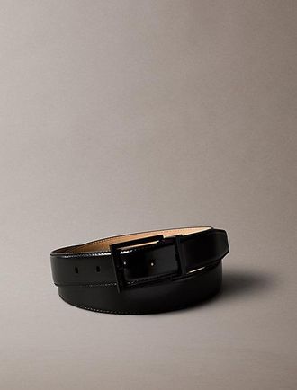 Calvin Klein Ceinture en cuir pleine fleur &agrave; longueur r&eacute;glable