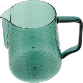 BESPORTBLE Borosilikat Glas Milchkanne mit Skala und Ergonomischem Griff Hitzebest&auml;ndig Langlebig Vielseitig f&uuml;r Kaffee Tee Milch als Tragbarer Kaffee Milchbeh&auml;l