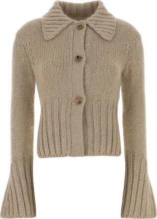 Khaite Tansy Cardigan - Femme - Pulls - Beige - Taille: 36 FR
